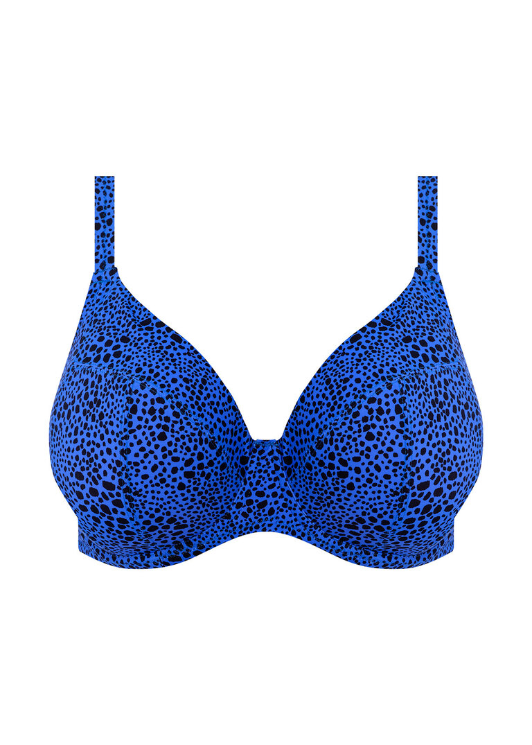 Pebble Cove Blue Plunge Bikini Top From Elomi